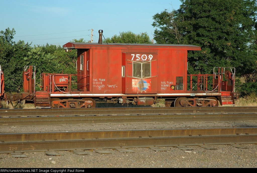 MP 7509, CA-33 Bay Window Caboose, awaits assignment
